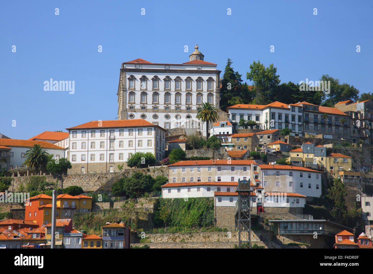Shot from the Douro River, this is Oporto built into the hillside of ...