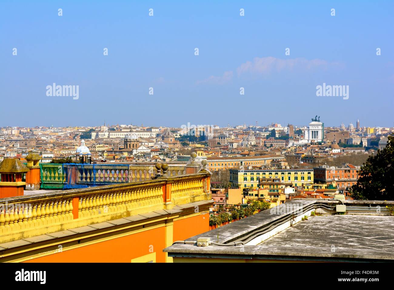 Aerial view of Rome from Janiculum hill Stock Photo - Alamy