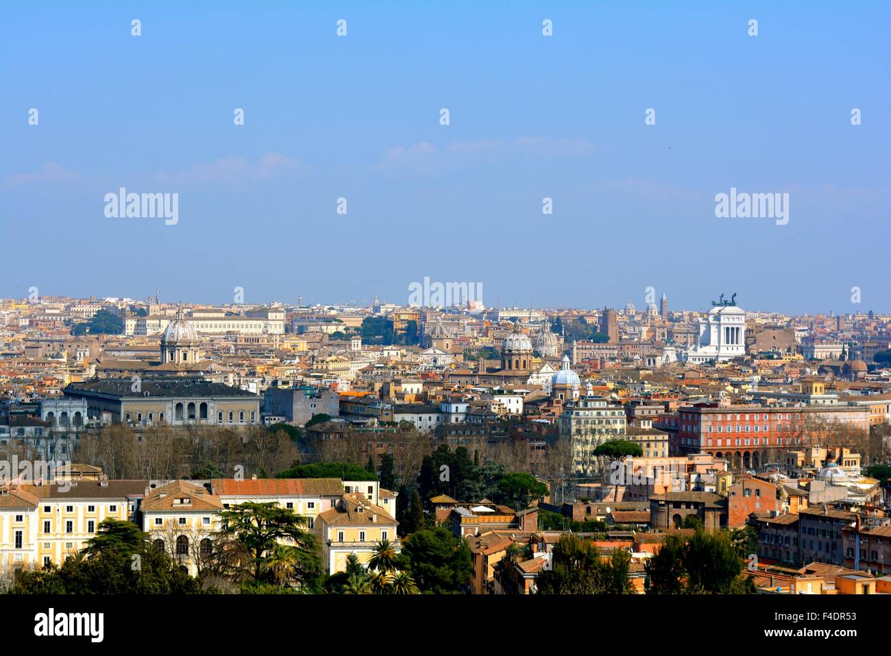Aerial view of Rome from Janiculum hill Stock Photo - Alamy