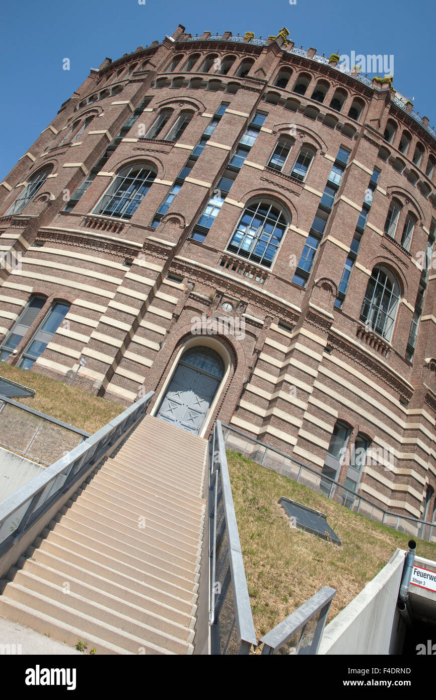 Facade of Gasometer Building, Vienna; Austria Stock Photo - Alamy