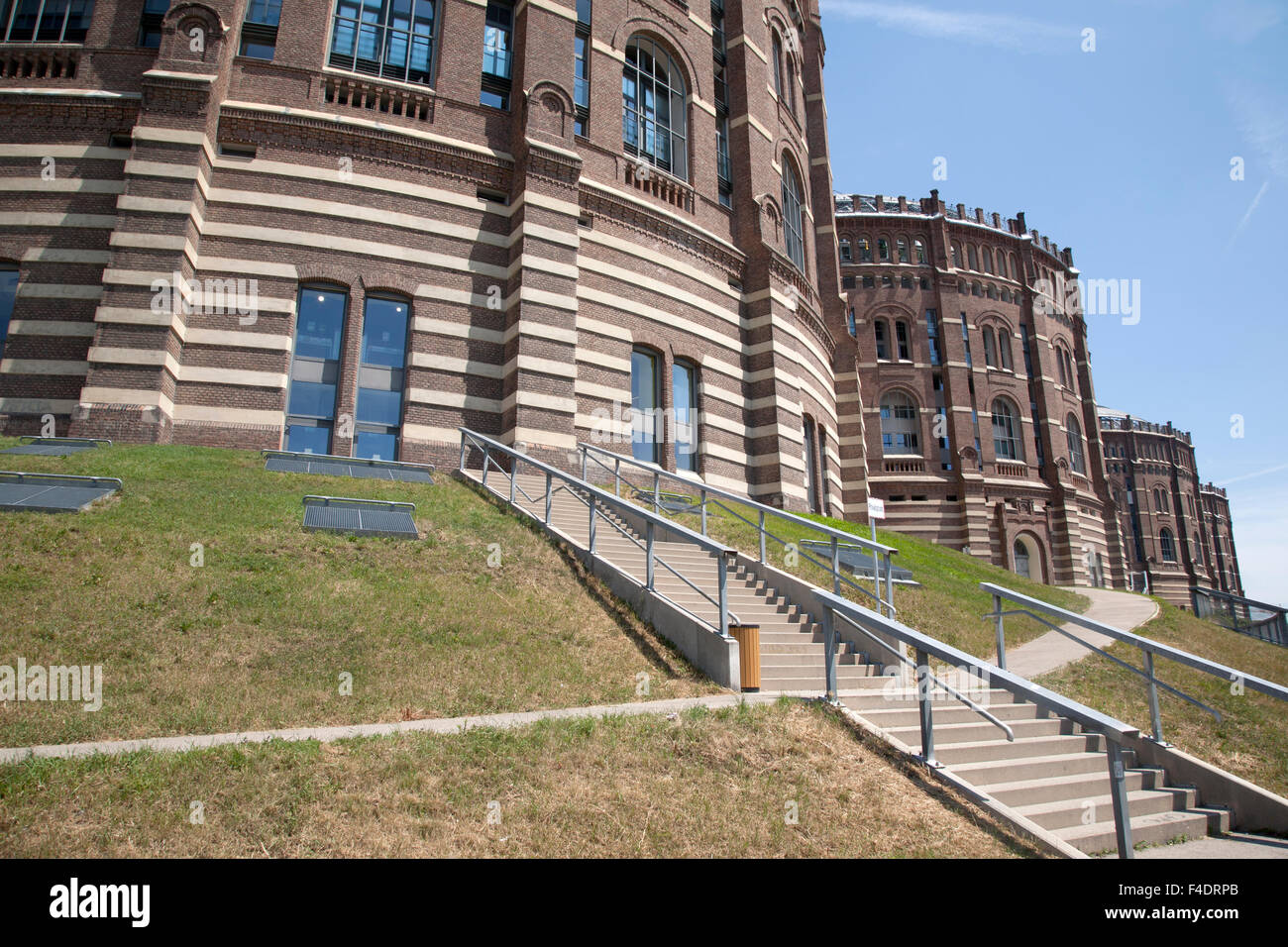 Facade of Gasometer Building, Vienna; Austria Stock Photo - Alamy