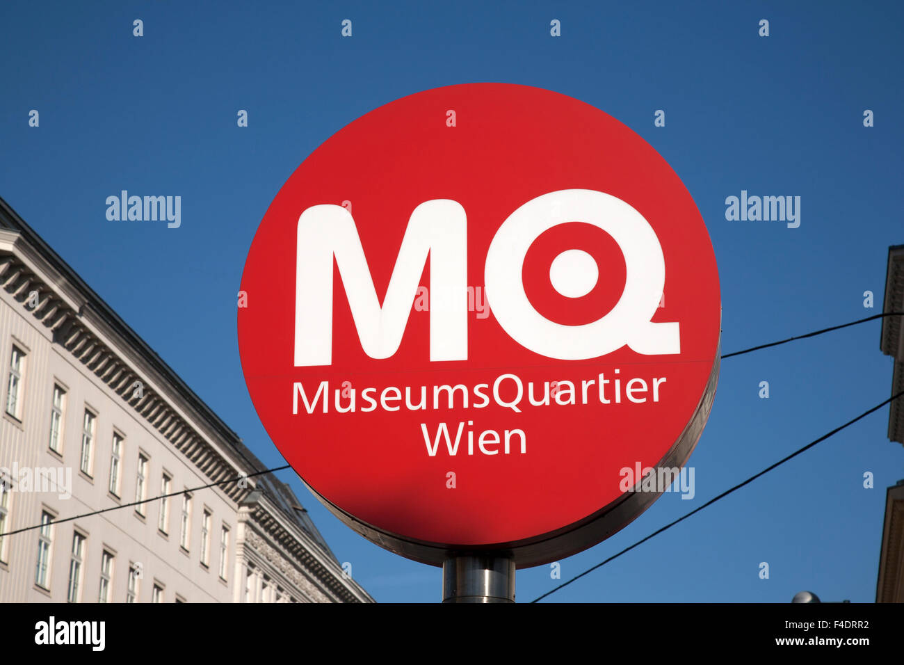 Museum Quartier Sign, Vienna, Austria Stock Photo - Alamy