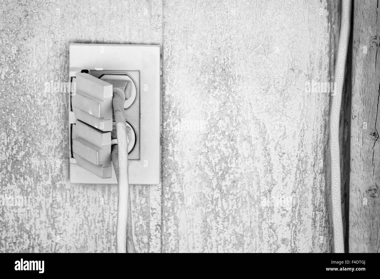 Gray cord Black and White Stock Photos & Images - Alamy