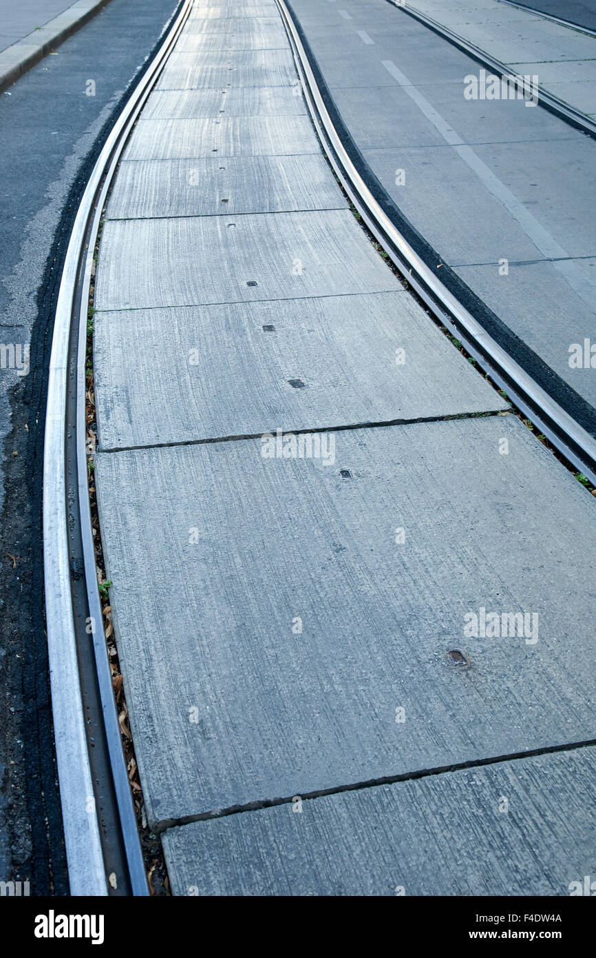 Tram Track in Vienna, Austria Stock Photo - Alamy
