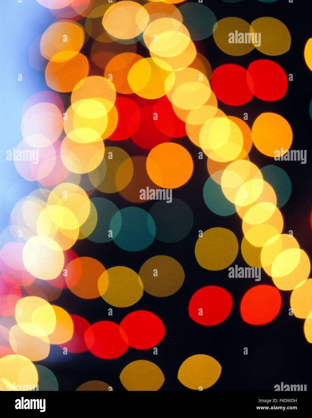 Christmas tree illuminations, close-up Stock Photo - Alamy