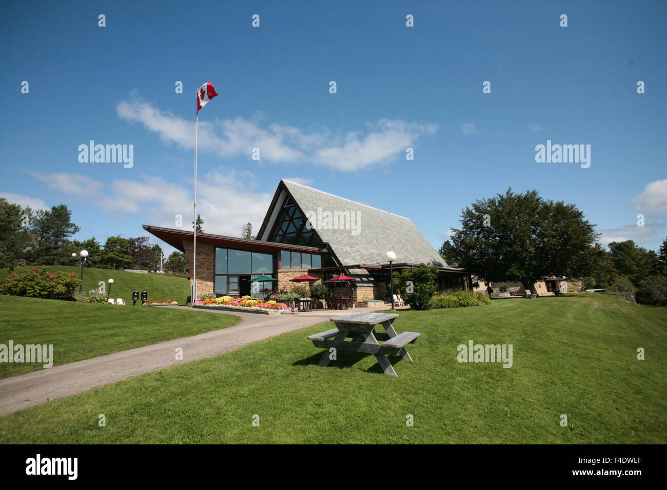 The Alexander Graham Bell Museum in Baddeck, Nova Scotia Stock Photo ...