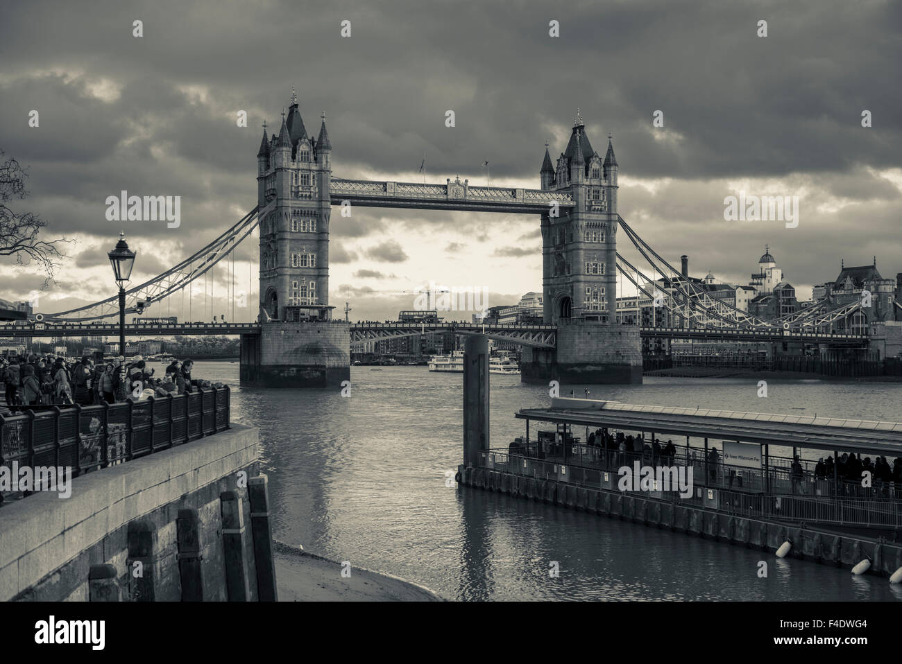 England, London, Tower Bridge, dusk Stock Photo - Alamy