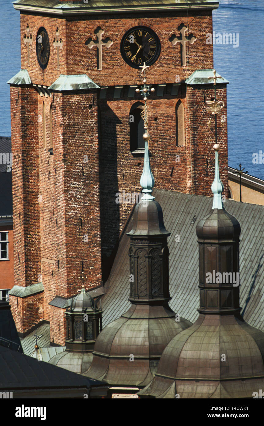 Sweden, Stockholm, Riddarholmen Church at Historic old town. (Large ...