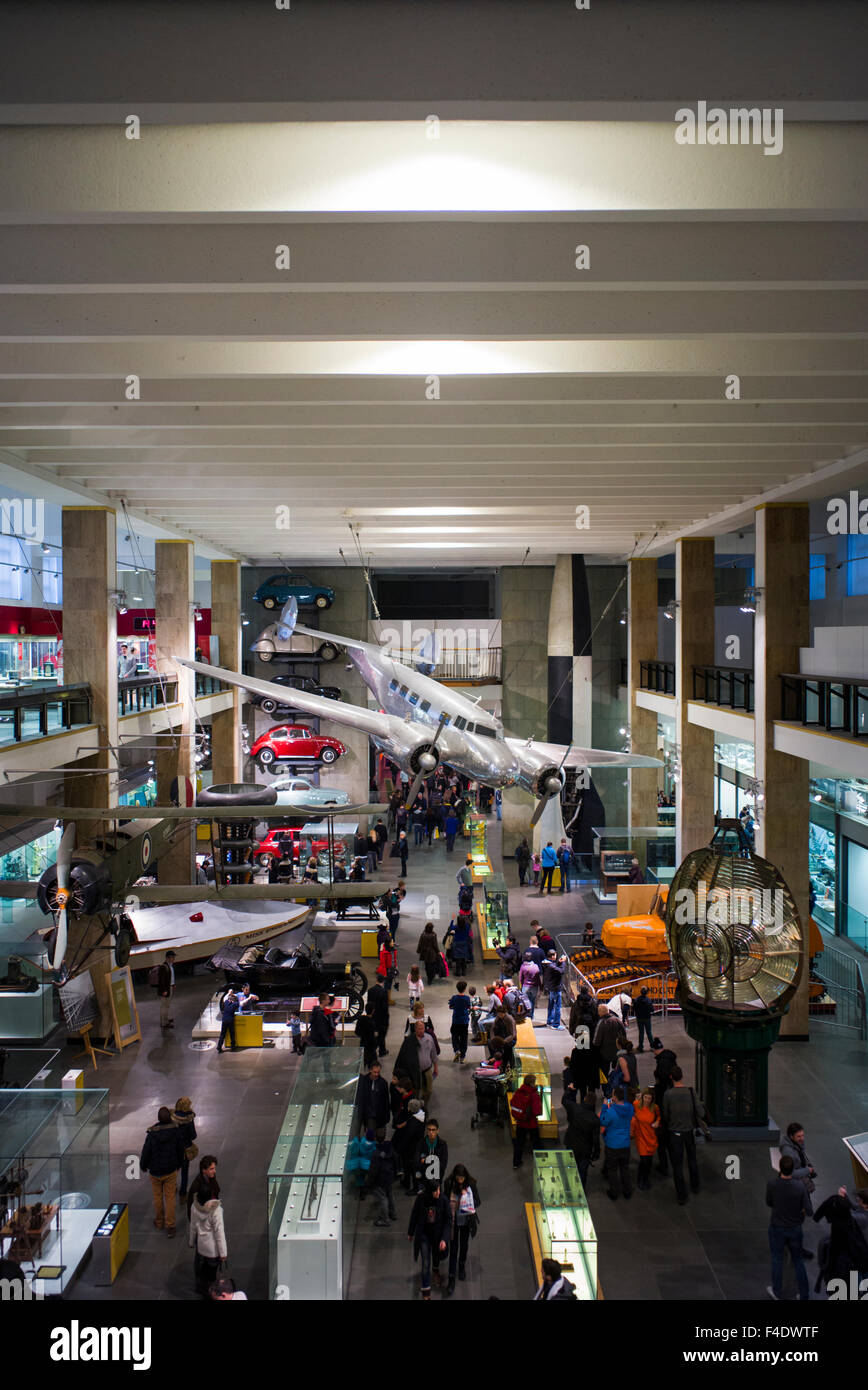 England, London, South Kensington, Science Museum, aircraft in ...