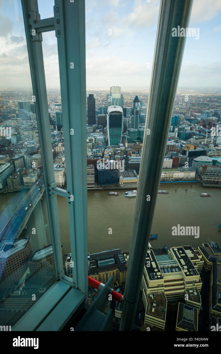 England, London, Shard building, the View from the Shard observation ...