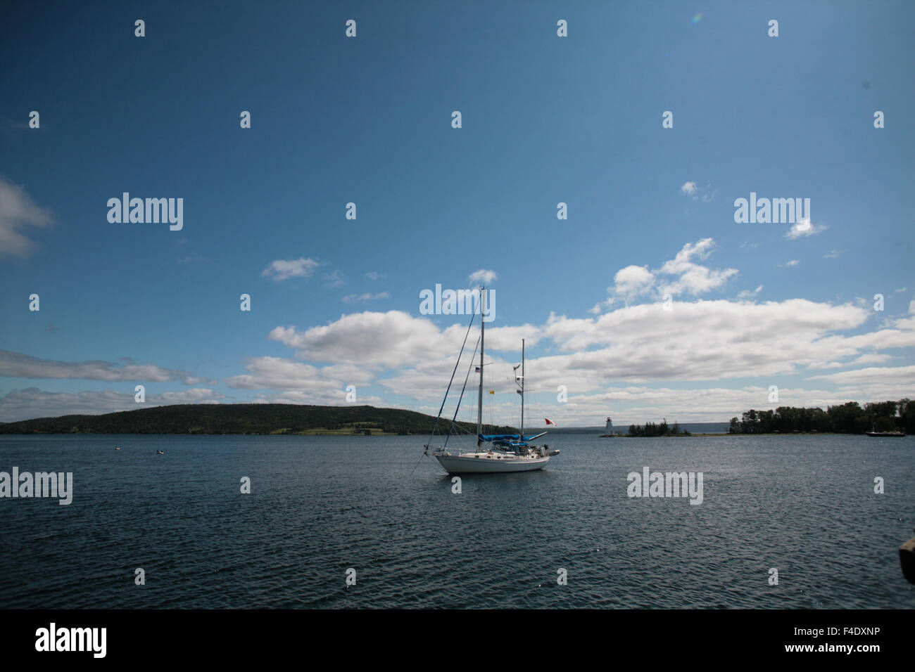 The Baddeck Bay in Nova Scotia Stock Photo - Alamy