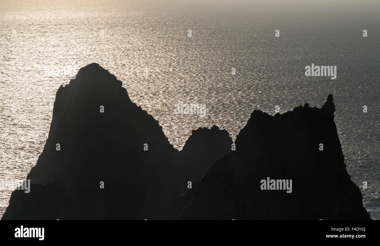 The cliffs between Dale and Huxter close to Sandness Hill. Shetland ...