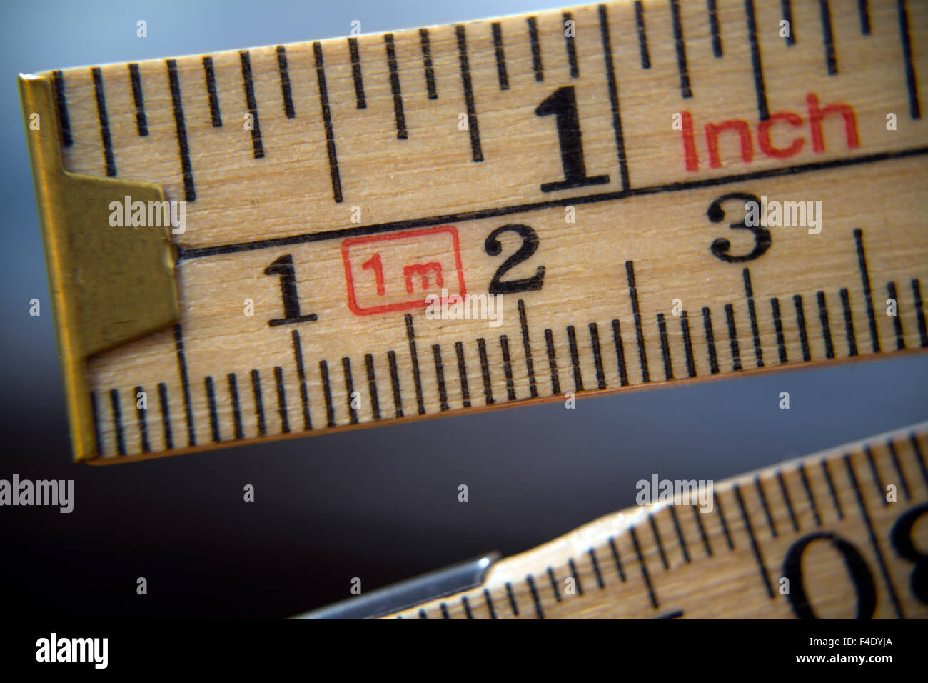 A folding rule, close-up Stock Photo - Alamy