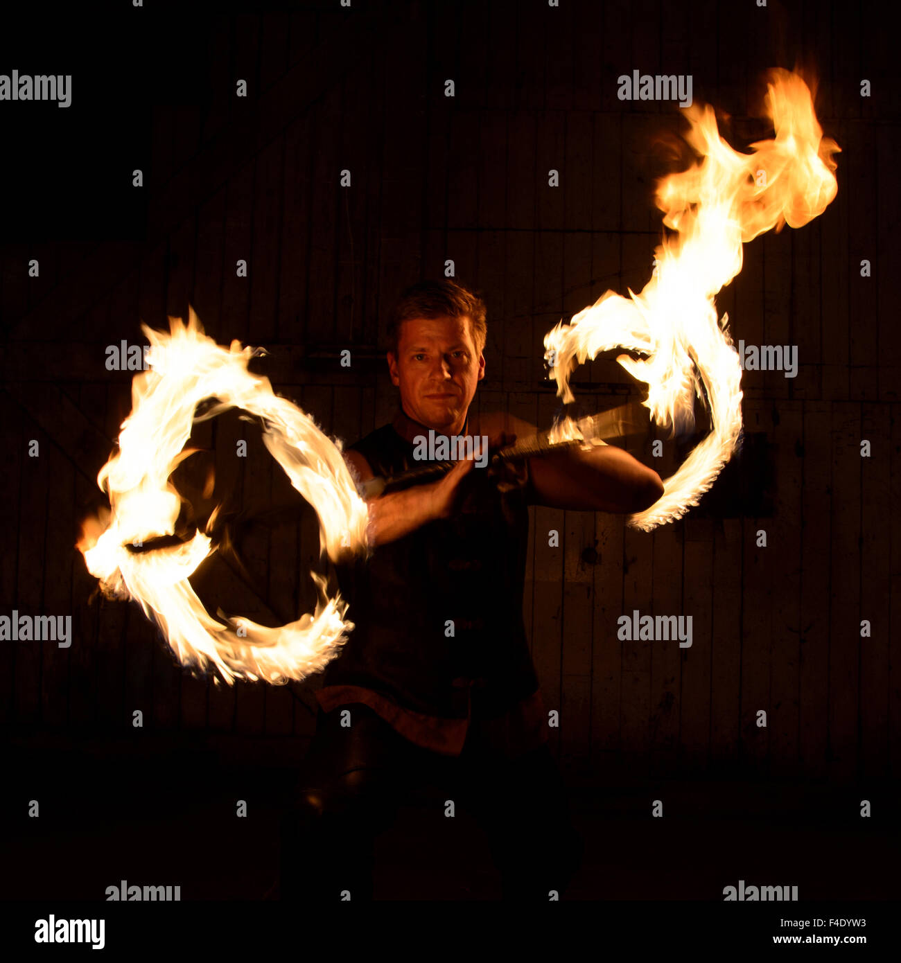 Fire performer. (MR Stock Photo - Alamy