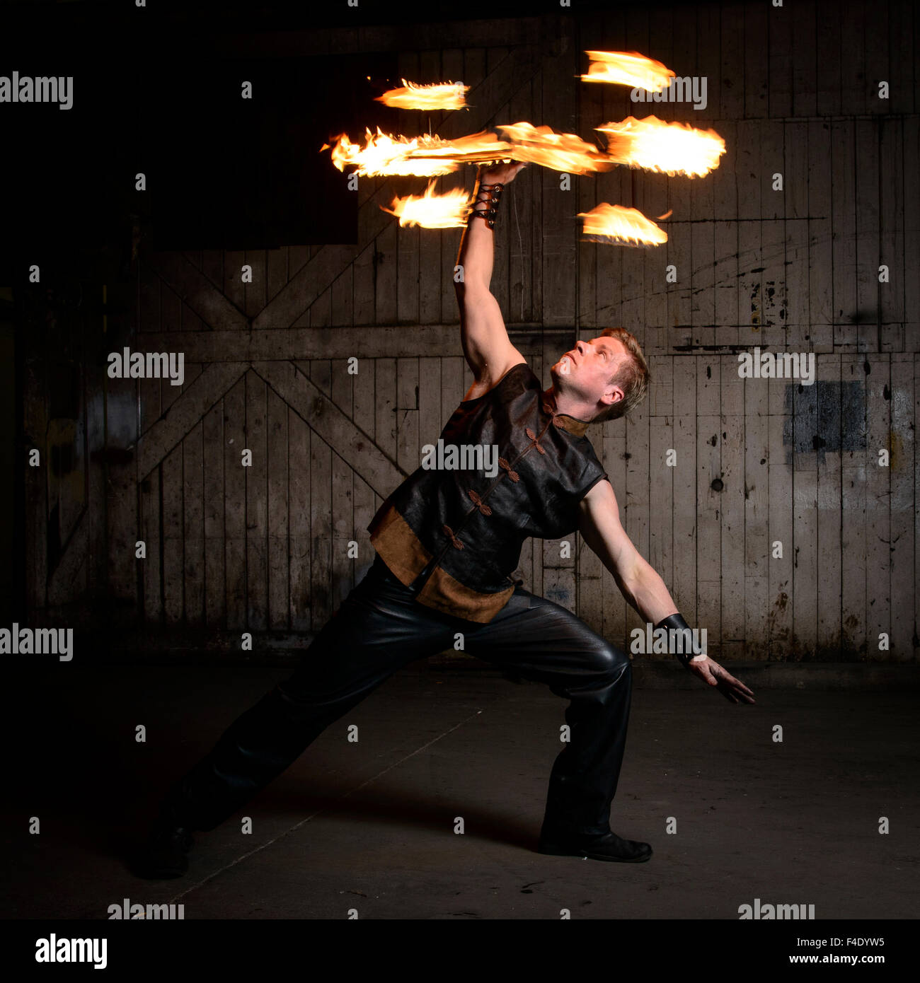 Fire performer. (MR Stock Photo - Alamy