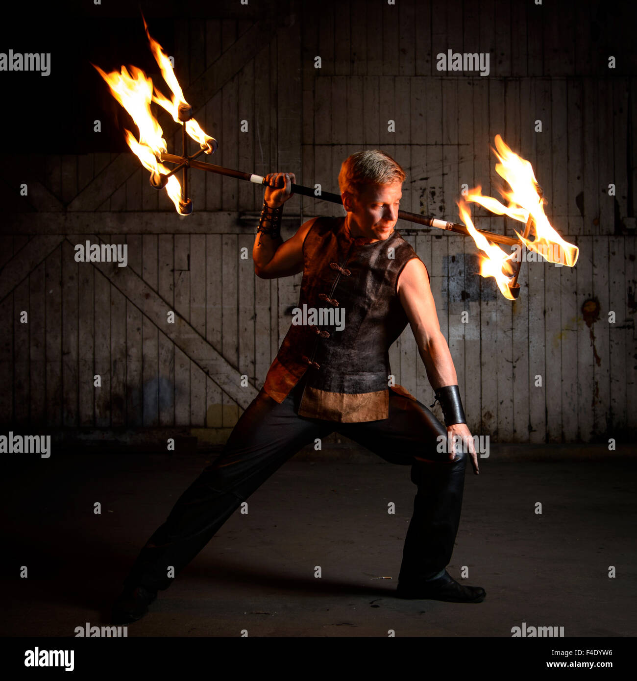 Fire performer. (MR Stock Photo - Alamy