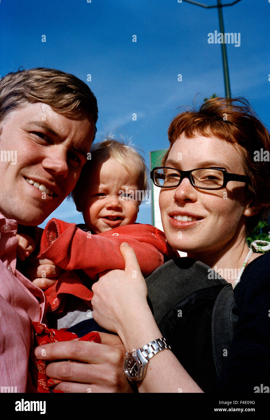 A young family, Sweden Stock Photo - Alamy
