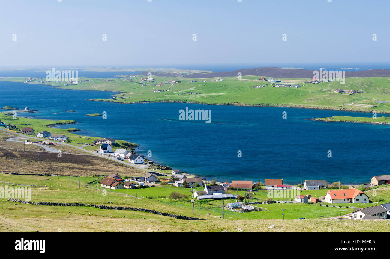 Whiteness on the shore of Whiteness Voe, Shetland. Shetland, Scotland ...