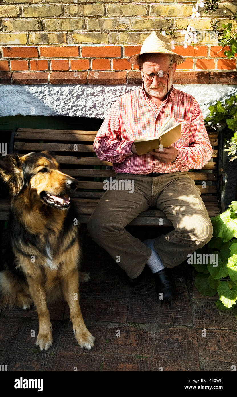 Dog man book hi-res stock photography and images - Alamy