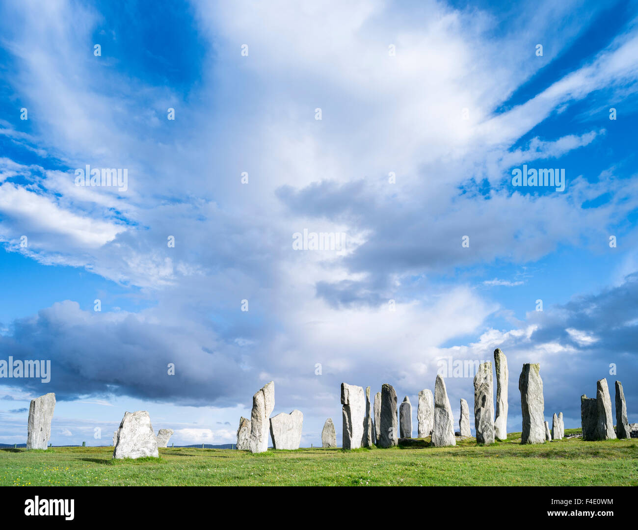 Standing Stones of Callanish on the Isle of Lewis. The megalithic ...