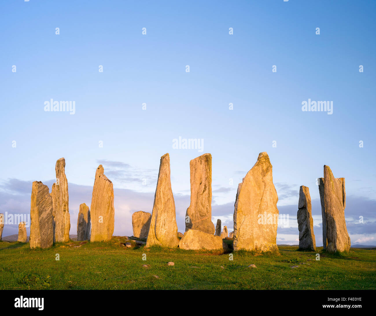 Standing Stones of Callanish on the Isle of Lewis. The megalithic ...