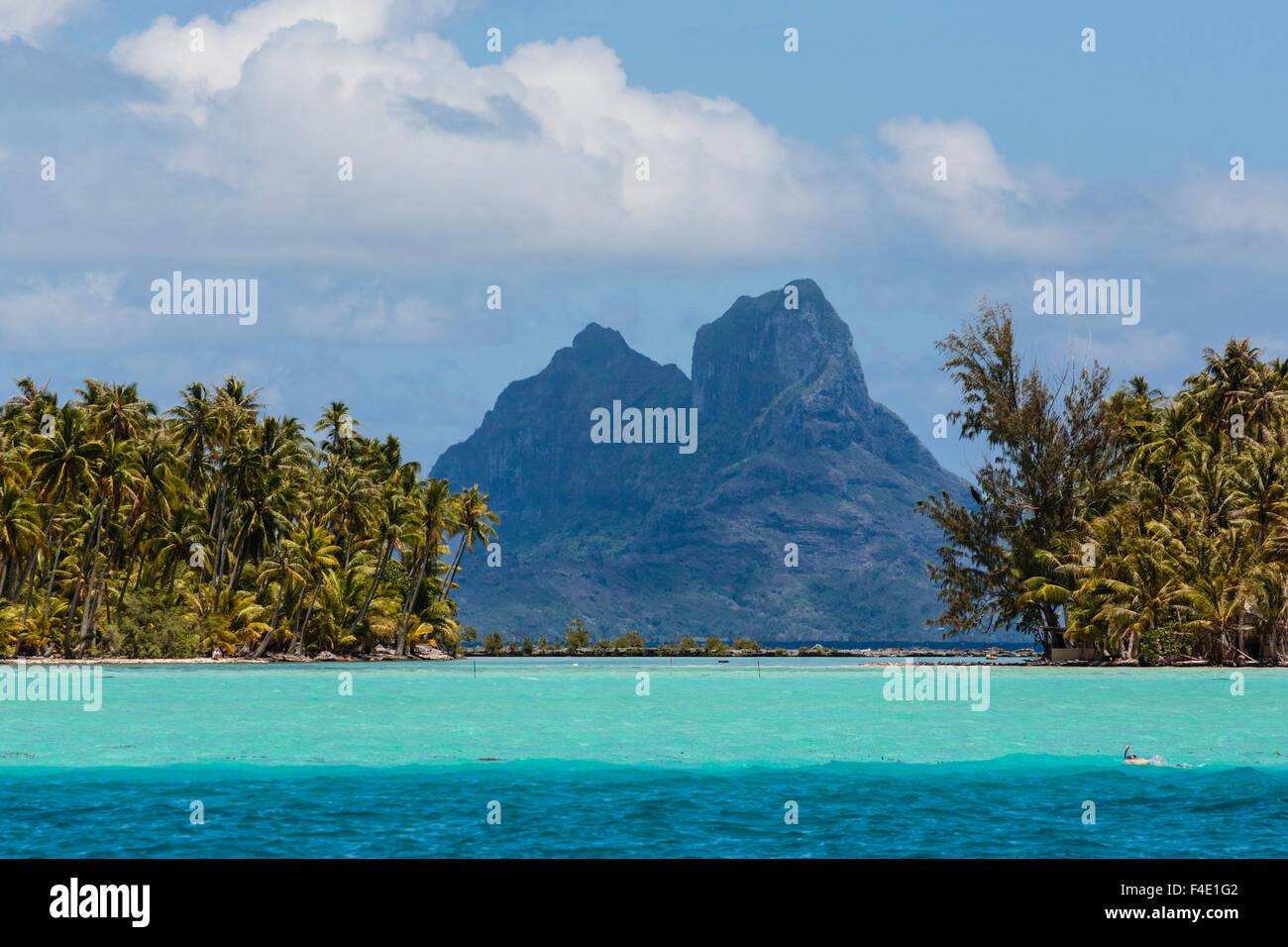 Pacific Ocean, French Polynesia, Society Islands, Leeward Islands, Bora ...