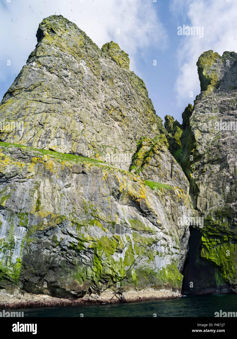 The islands of St Kilda archipelago in Scotland. Island of Boreray ...
