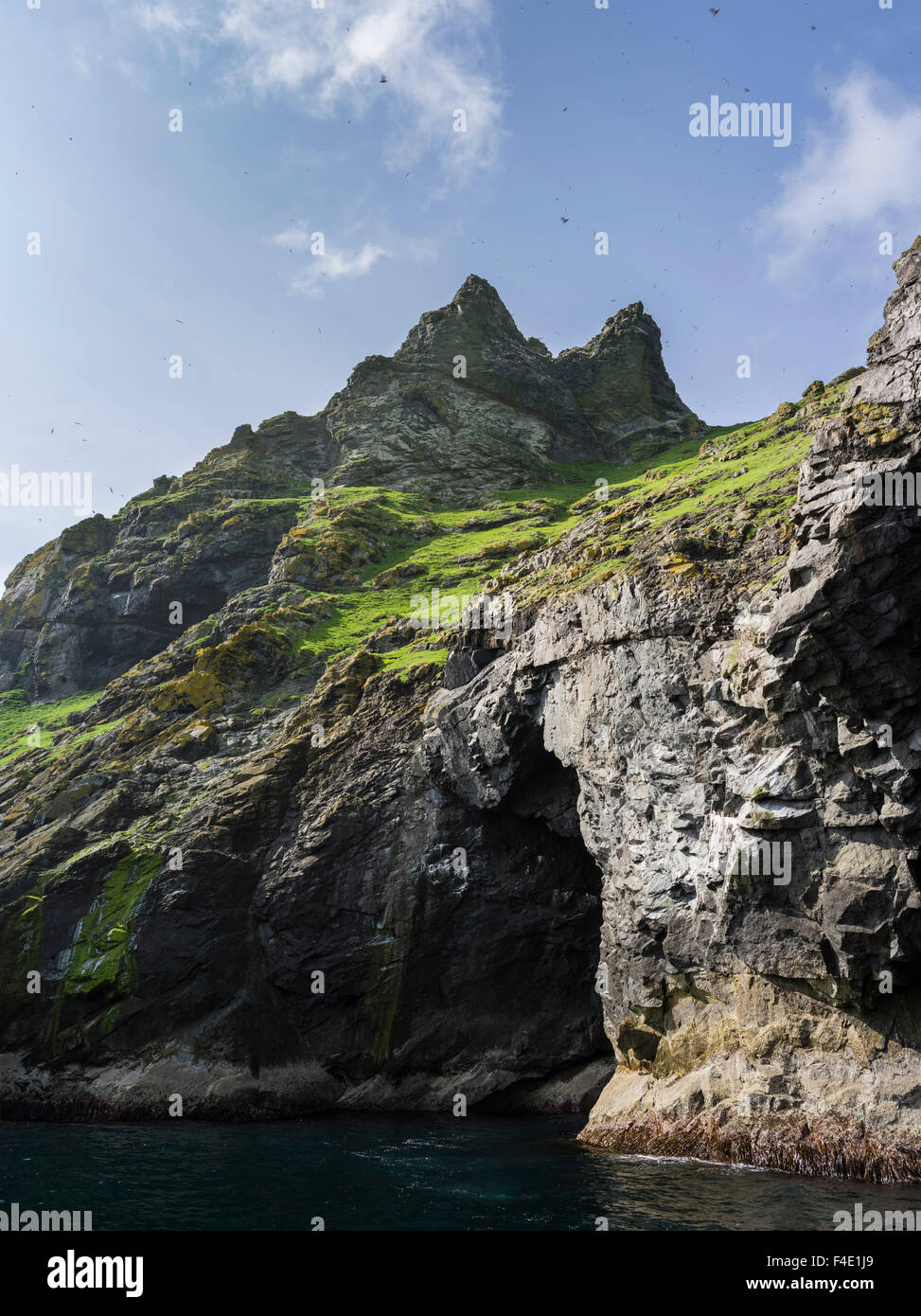 The islands of St Kilda archipelago in Scotland. Island of Boreray ...