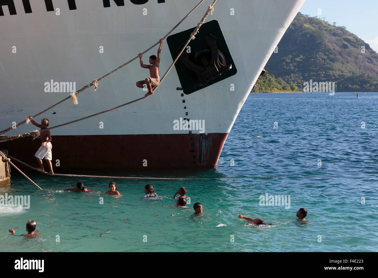 Children Huahine French Polynesia High Resolution Stock Photography and ...