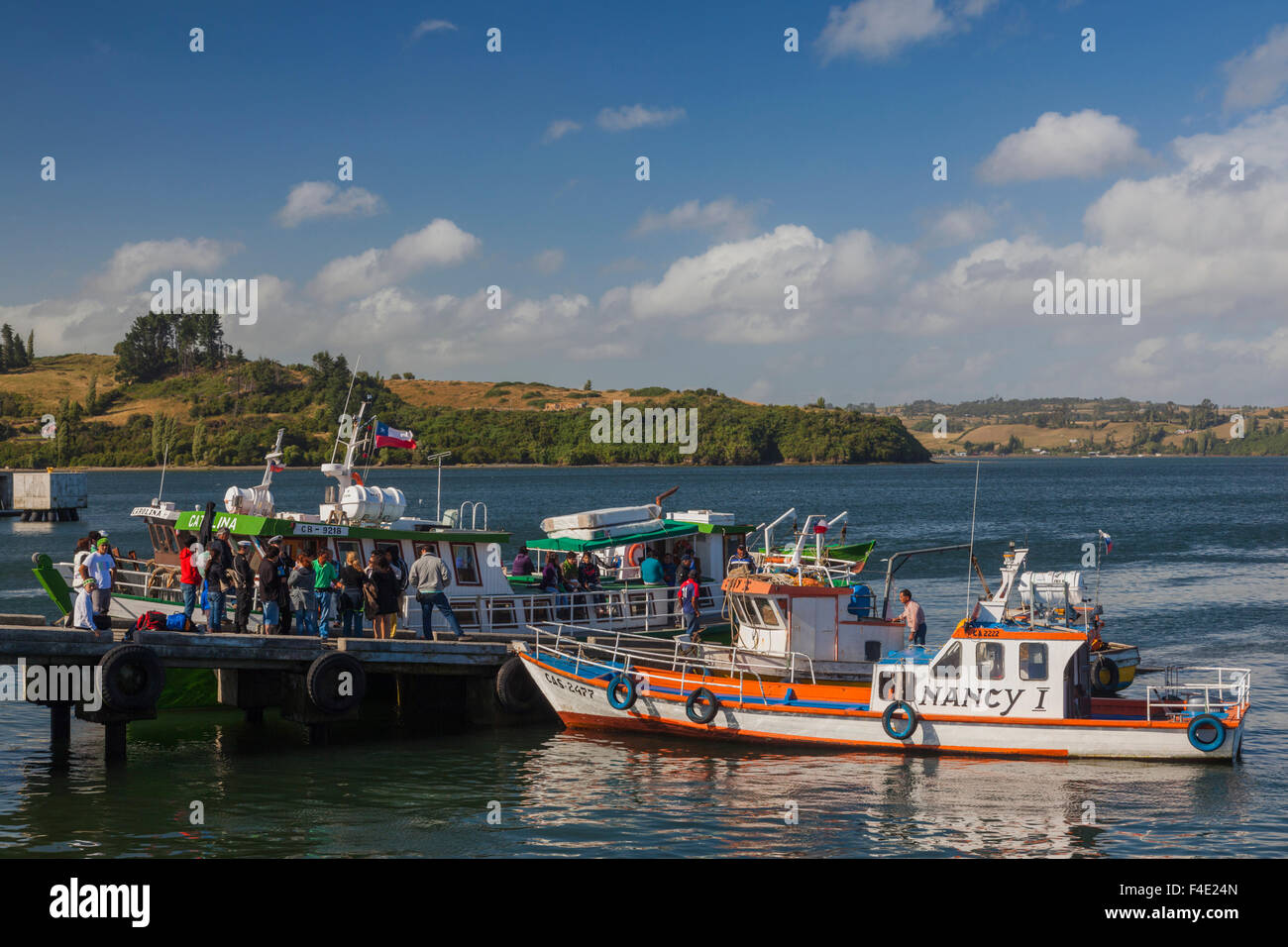 Chile, Chiloe Island, Castro, town port Stock Photo - Alamy