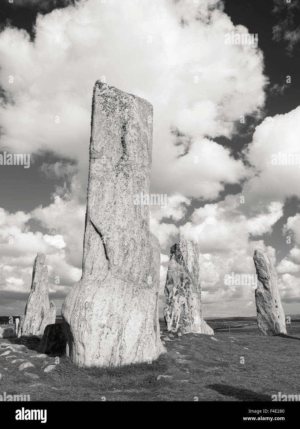 Standing Stones of Callanish on the Isle of Lewis. The megalithic ...