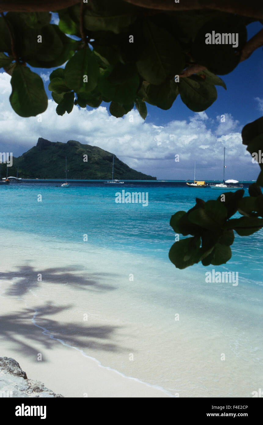 French Polynesia. Tropical Lagoon. (Large format sizes available Stock ...