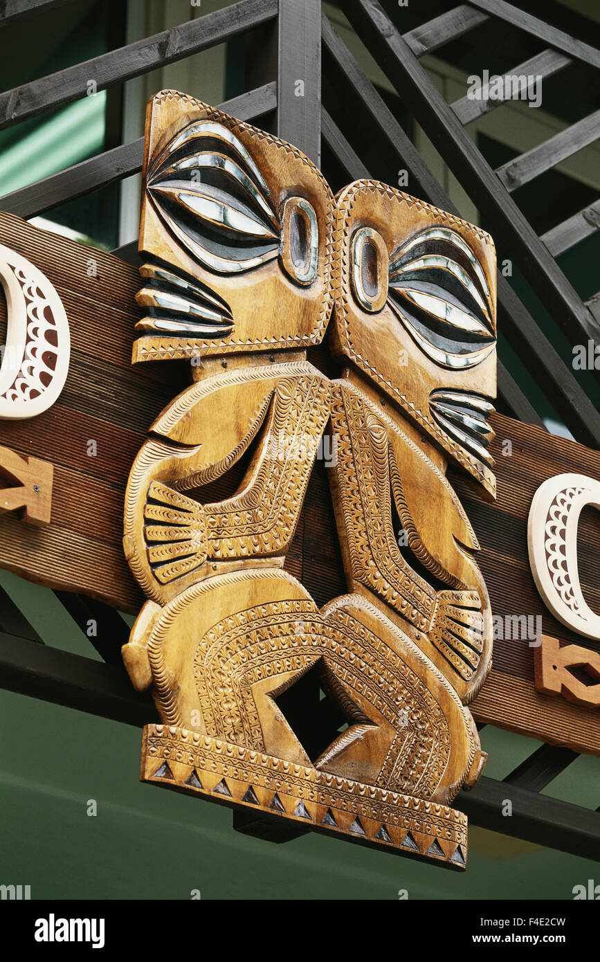 Aitutaki, Cook Islands, Rarotonga Island, Craft Store Sign at Avarua ...