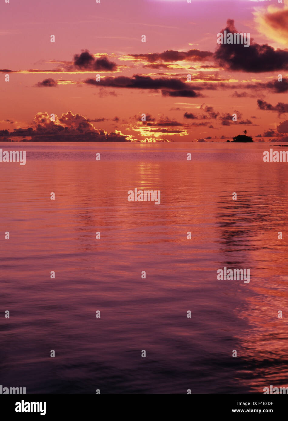 Palau, Micronesia, View of sea during sunset (Large format sizes ...