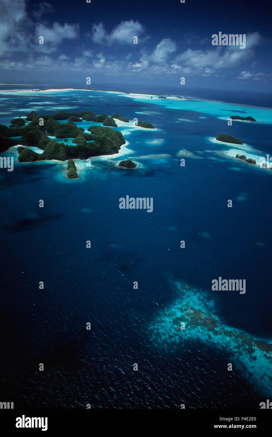 Palau, Micronesia, Aerial view of Rock Island (Large format sizes ...