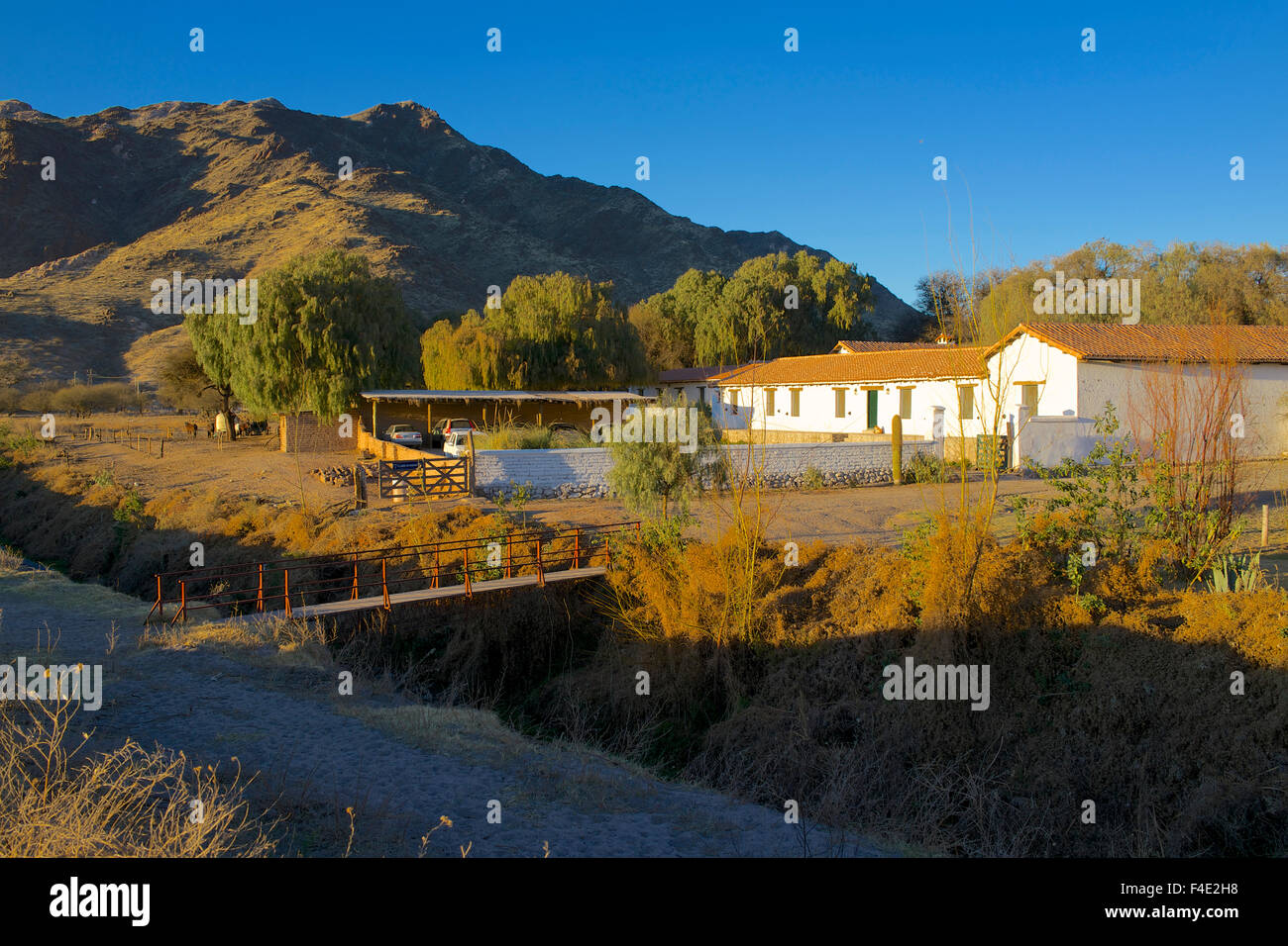 Argentina, Salta, Valles Calchaquies. The Calchaquies river area is ...