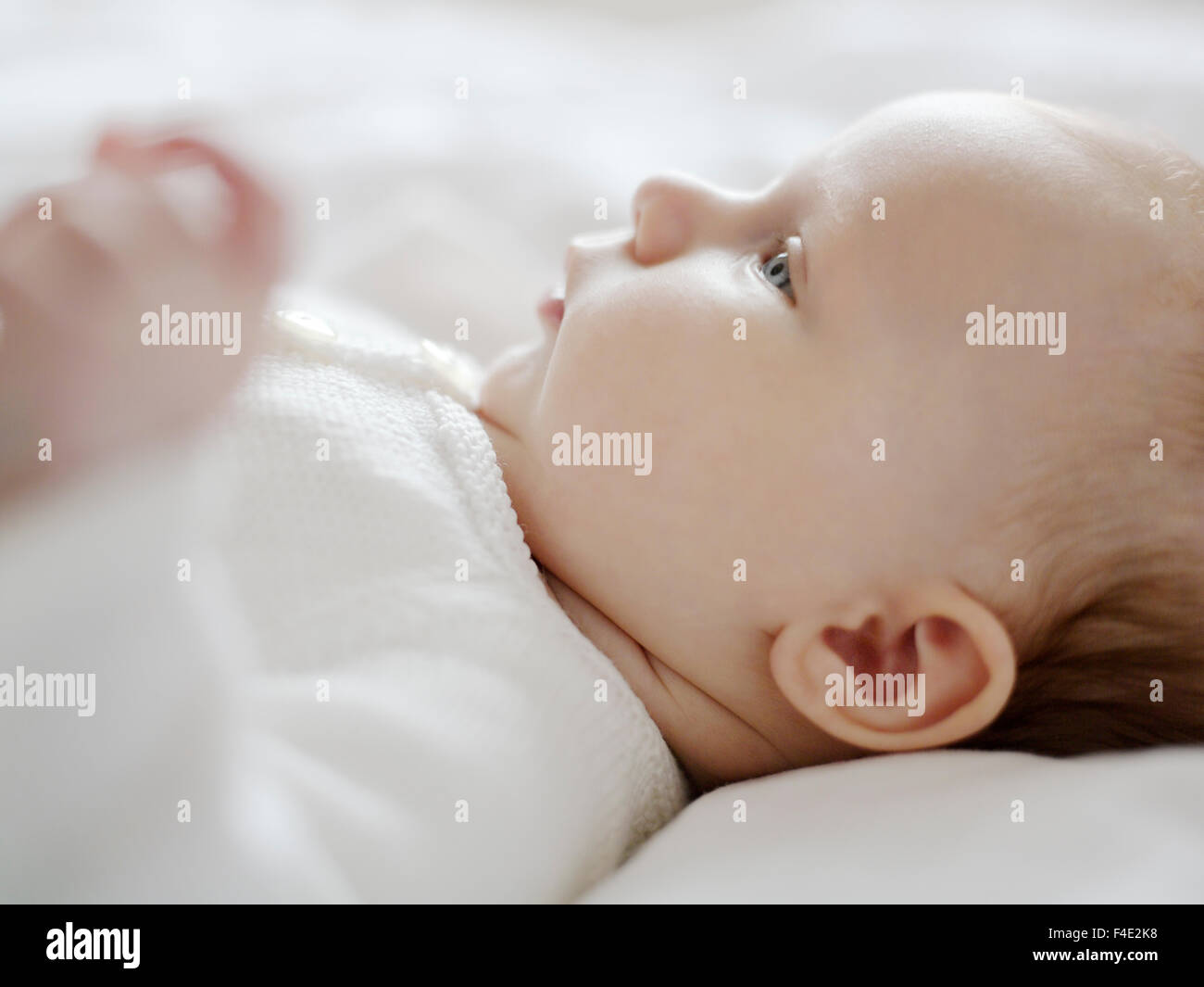 Portrait of a smiling baby, Sweden Stock Photo - Alamy