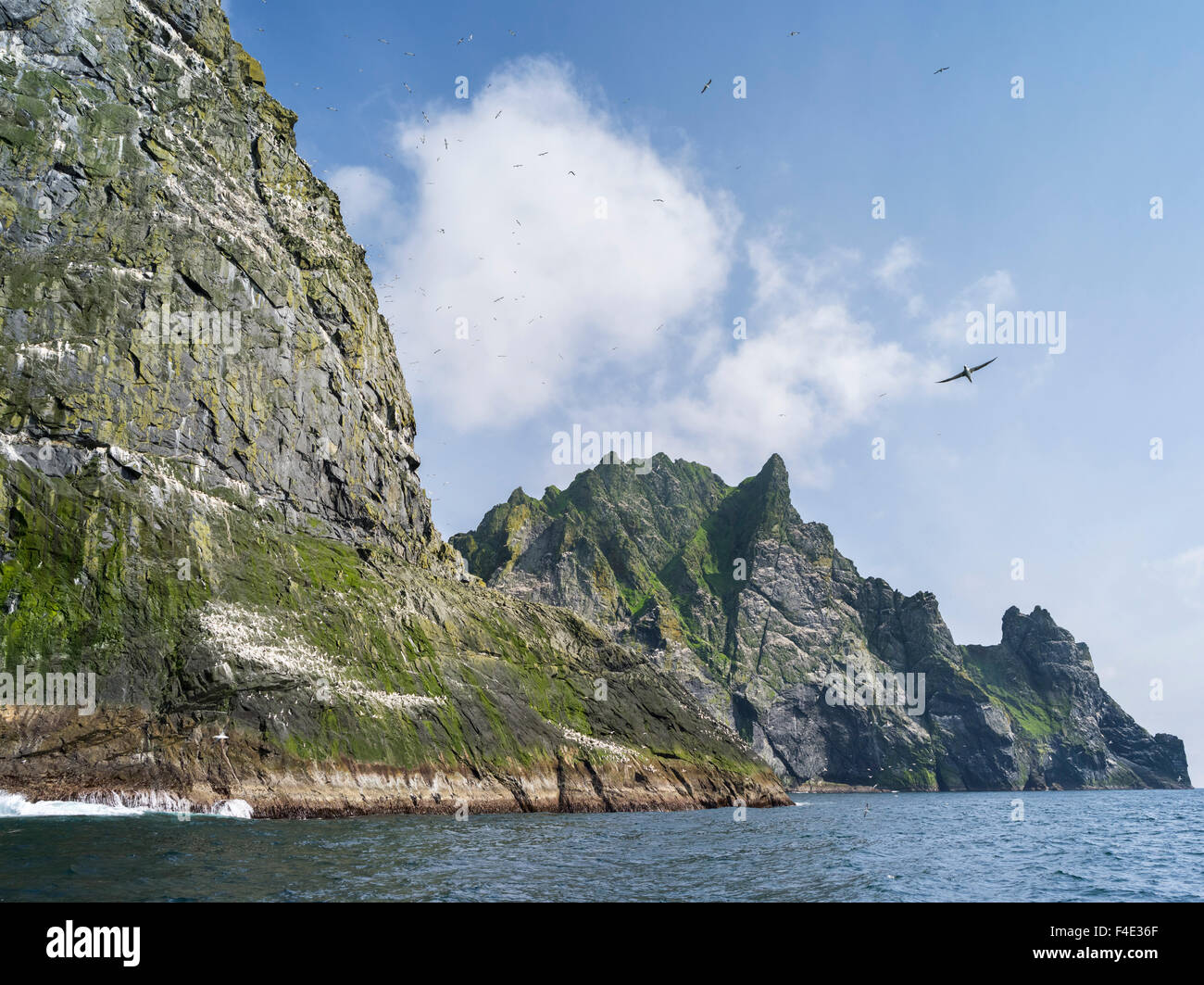 The islands of St Kilda archipelago in Scotland. Island of Boreray and ...