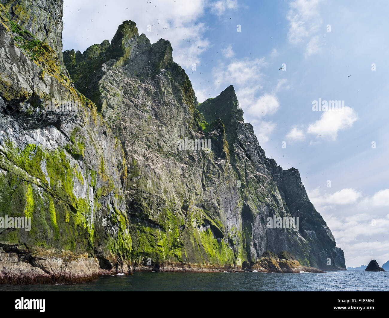 The islands of St Kilda archipelago in Scotland. Island of Boreray ...