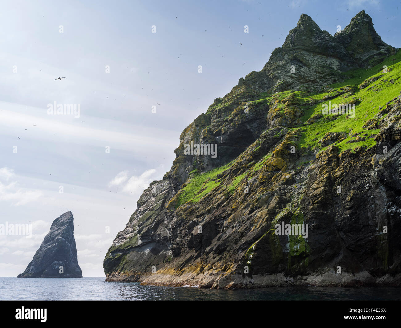 The islands of St Kilda archipelago in Scotland. Island of Boreray ...