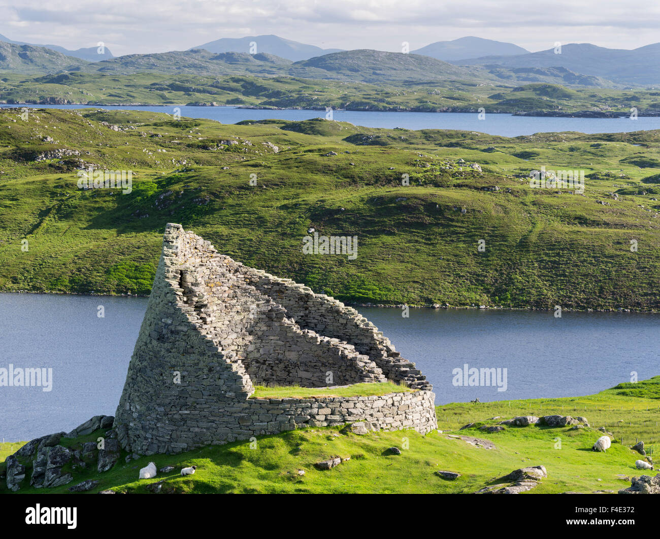 Dun Carloway Broch (Doune Carlabhagh) dating back to the Iron Age, a ...