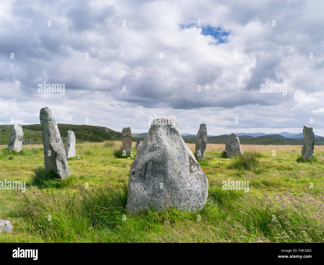 Standing Stones of Callanish III on Great Bernera, Isle of Lewis, Outer ...