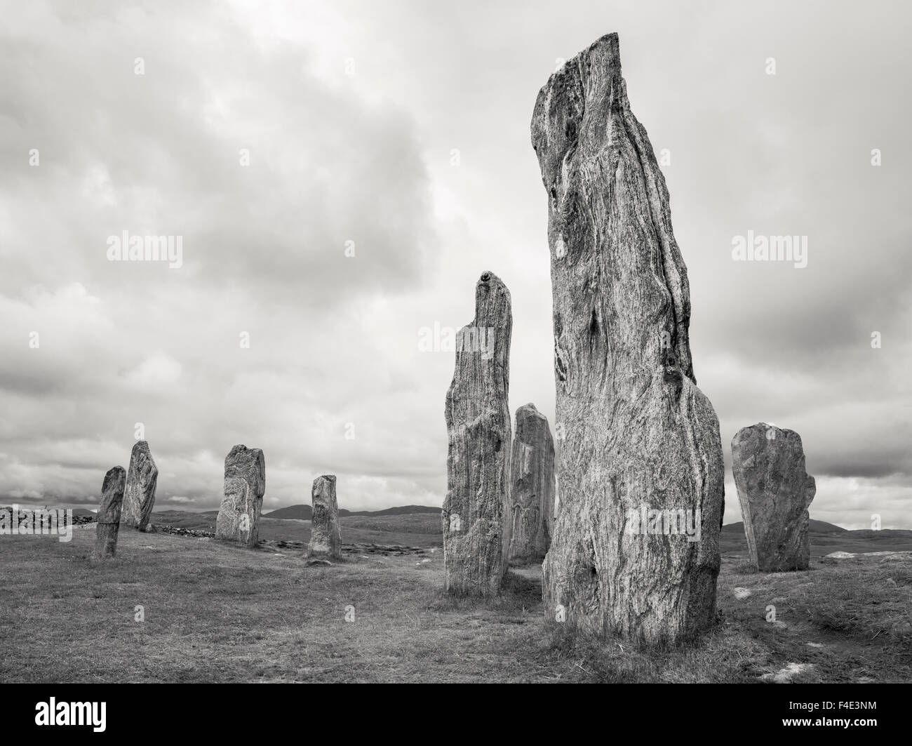 Standing Stones of Callanish on the Isle of Lewis. The megalithic ...