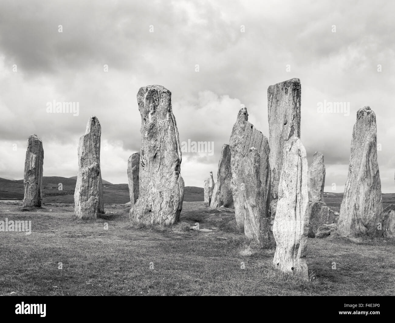 Standing Stones of Callanish on the Isle of Lewis. The megalithic ...
