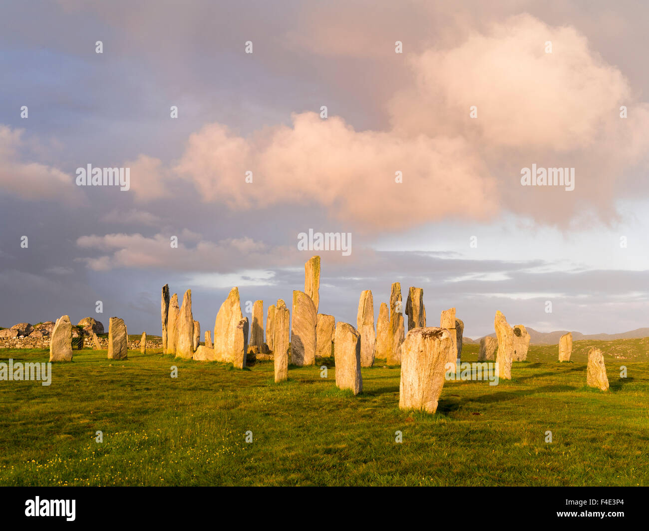 Standing Stones of Callanish on the Isle of Lewis. The megalithic ...