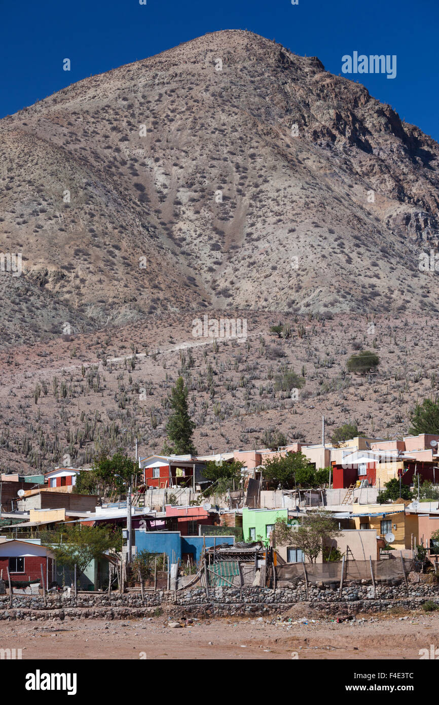 Chile, Elqui Valley, El Tambo, town view Stock Photo - Alamy