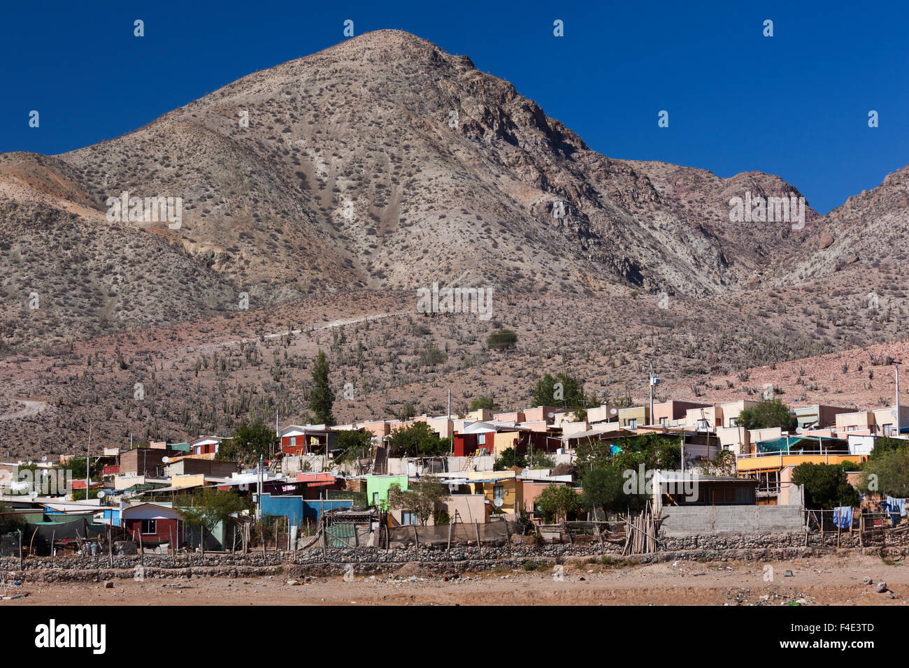 Chile, Elqui Valley, El Tambo, town view Stock Photo - Alamy