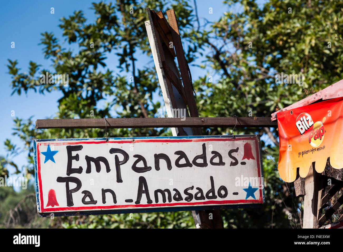 Sign for empanada restaurant hi-res stock photography and images - Alamy