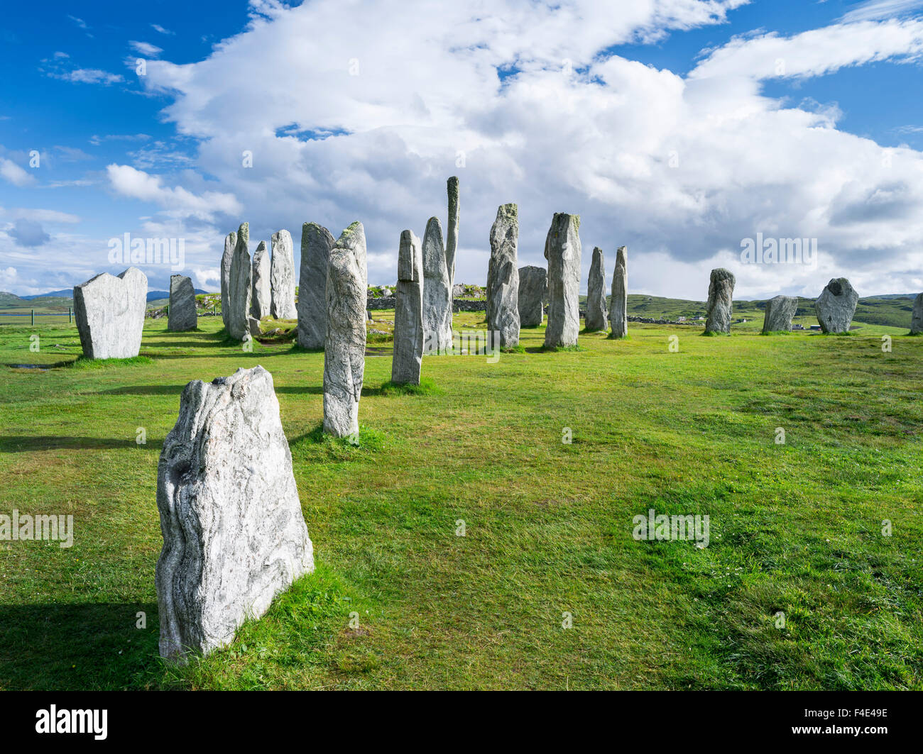 Standing Stones of Callanish on the Isle of Lewis. The megalithic ...