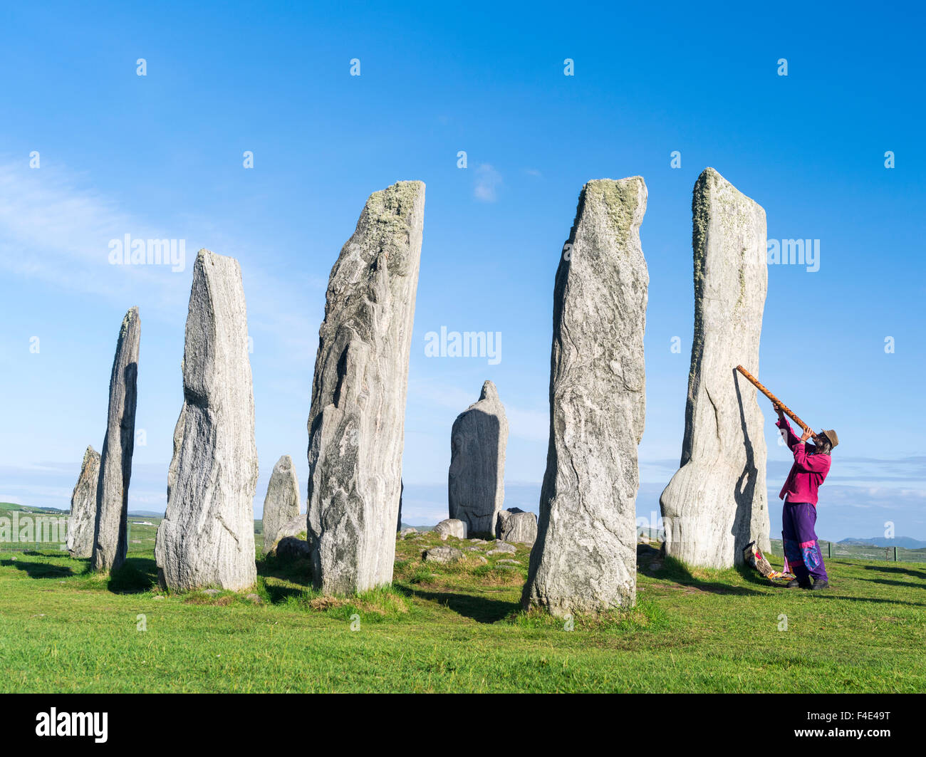 Standing Stones of Callanish on the Isle of Lewis. Summer solstice ...